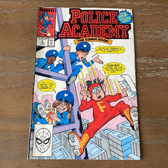Marvel | Accessories | Original Police Academy Marvel Comic Book | Poshmark